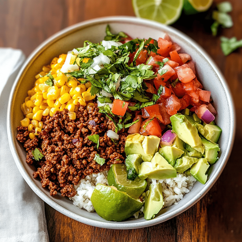Ground Beef Taco Bowls – mydailymeals.com