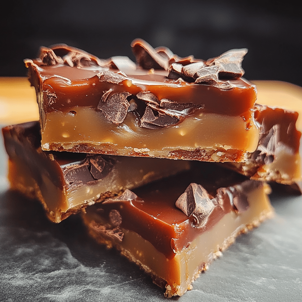 Homemade Chocolate Caramel Bars - My Daily Meals