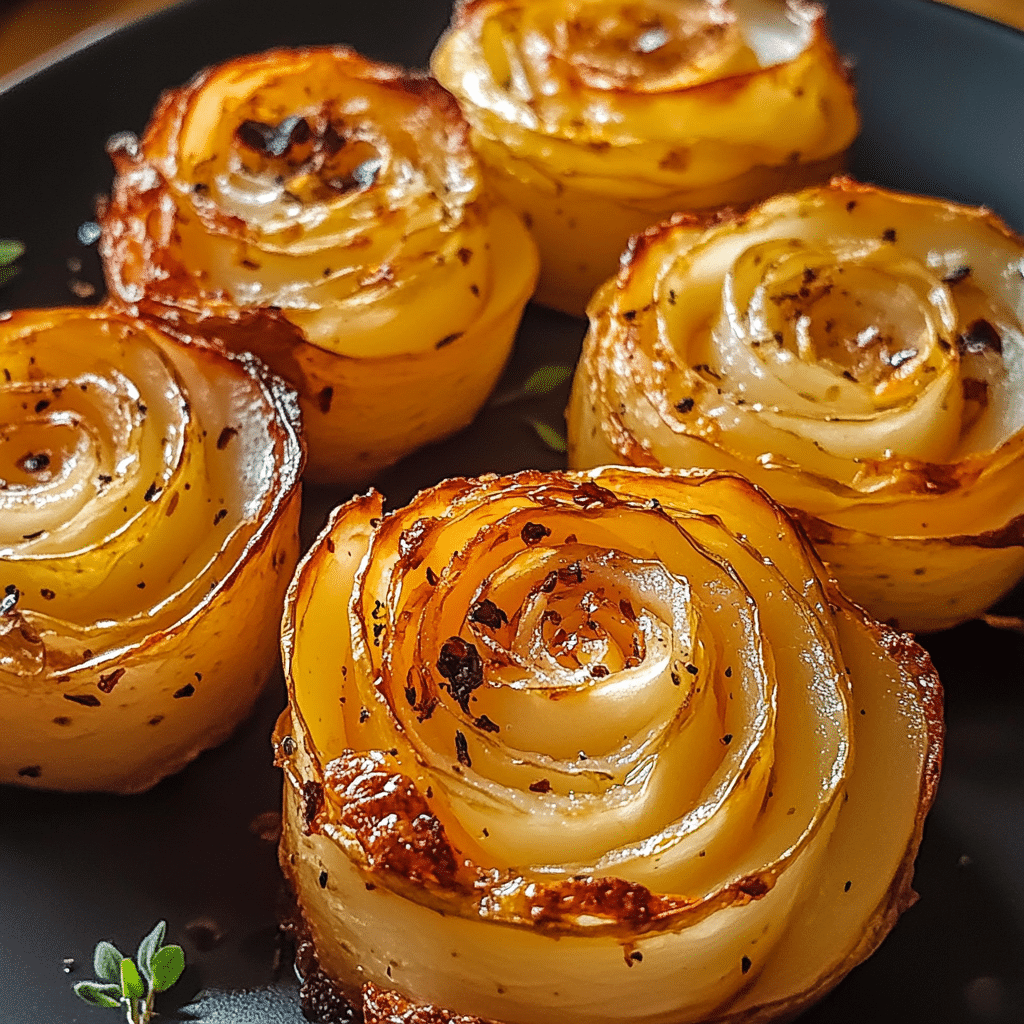Baked Potato Roses - My Daily Meals
