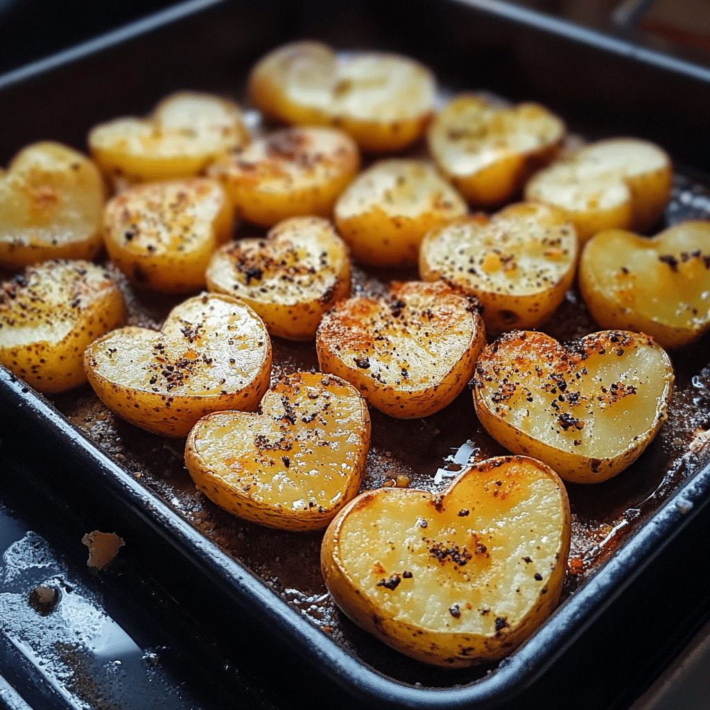 Roasted Heart Potatoes - My Daily Meals