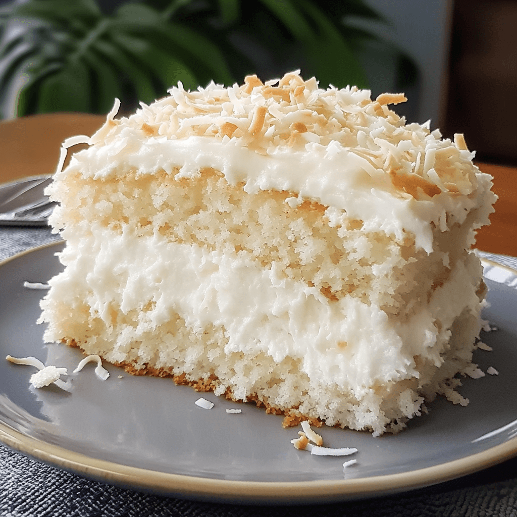 Heavenly Coconut Cloud Cake - My Daily Meals