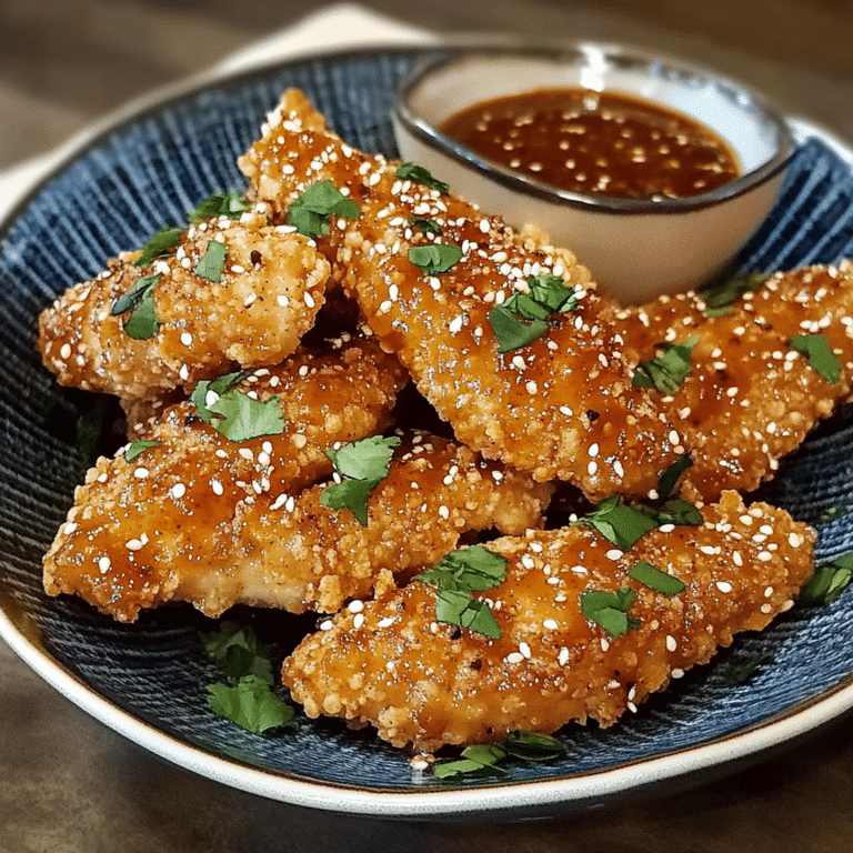 Crispy Sesame Chicken Tenders with Honey Soy Glaze - My Daily Meals